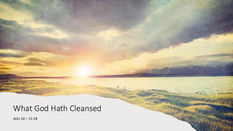 What God Hath Cleansed