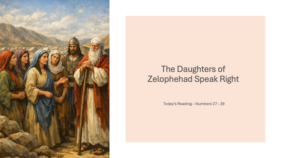 The Daughters of Zelophehad Speak Right
